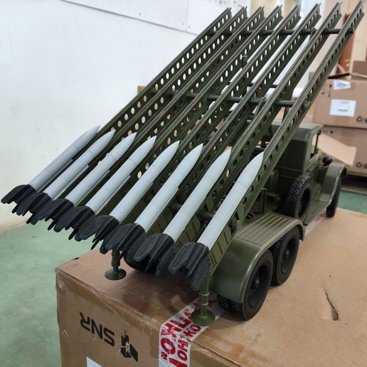 🚀 1/10 BM-13 Katyusha multiple rocket launcher RC model・3D Print with ...