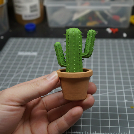 🌵 Cactus Plant・ STL File for 3D printing・Cults