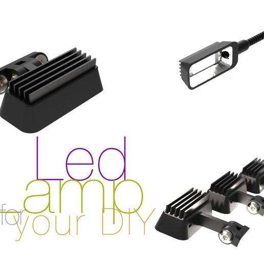 Free 3D file Led Lamp for your DIY 🔦 ・3D printable design to download・Cults