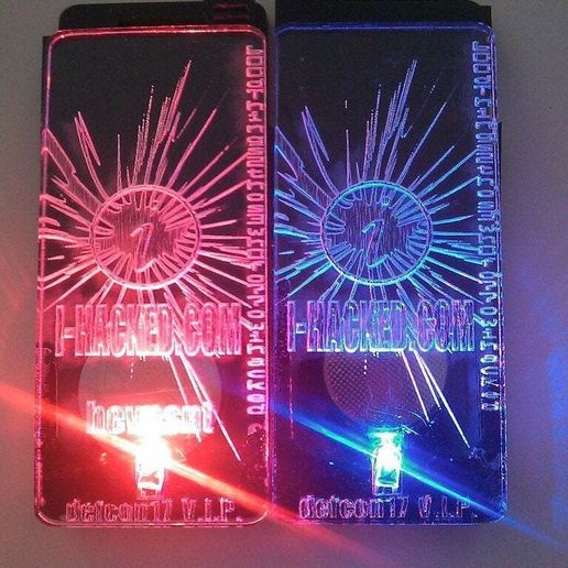 📛 Advanced LED Lit Badge / Keychain・Free 3D File for 3D printing and ...