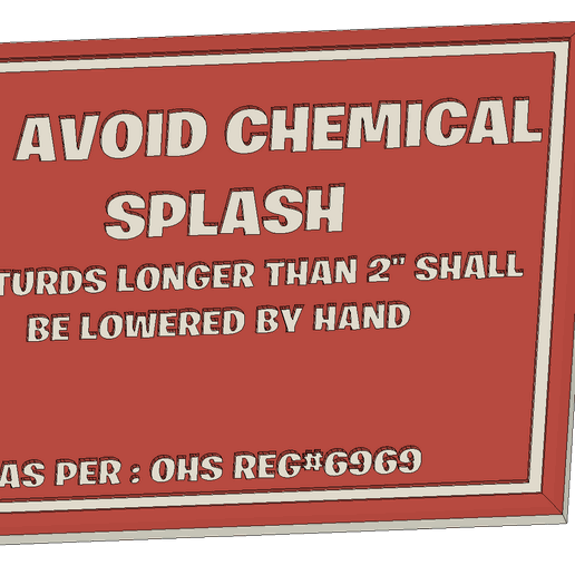 STL file Turd Safety Sign 🦺 (3MF)・3D print model to download・Cults