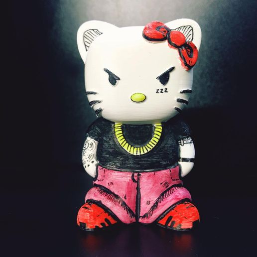 thug hello kitty plush