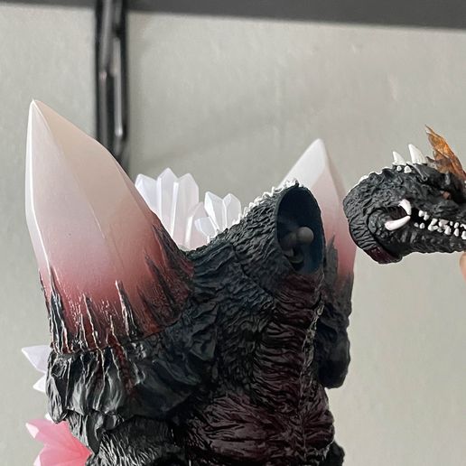 🦸 SHMA Spacegodzilla neck peg revision・Free STL File for 3D printing・Cults