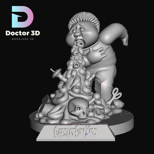 🗑️ Garbage Pail Kids -Vomit guy・ 3D File for 3D printing・Cults
