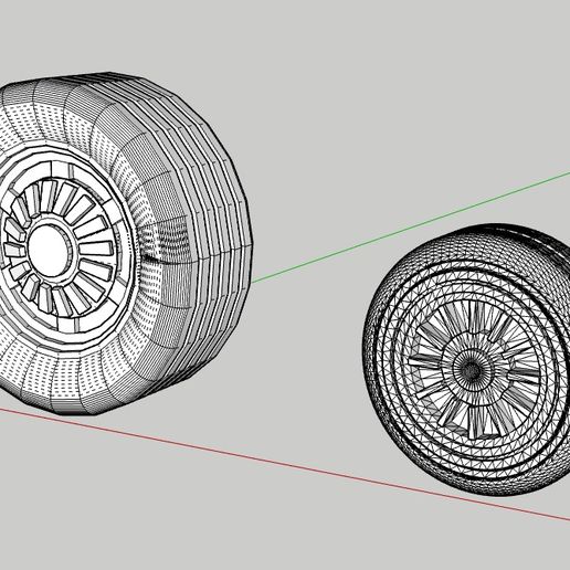 🛩️ F-4F Phantom Wheels・Free STL File for 3D printing・Cults