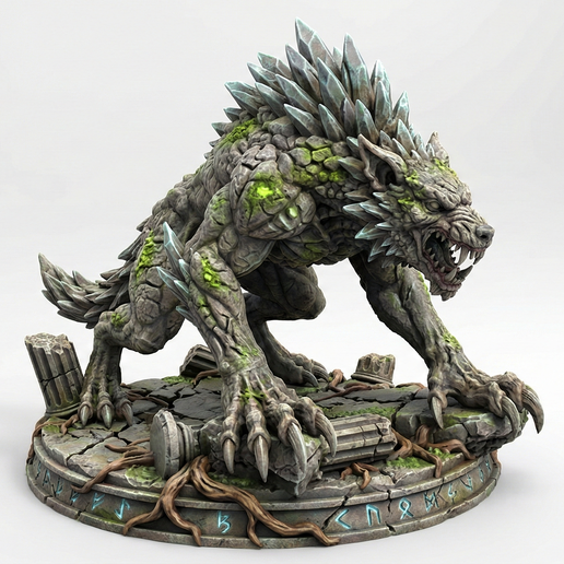 🔮 Stonefang Alpha - Crystal Earth Wolf | Elemental Beast & Druid ...