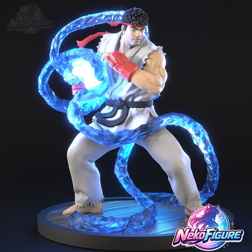 ♂️ Ryu Street Fighter Statue Figurine stl printable・ 3D File for 3D ...