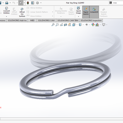 Free STL file Flat 'Key Ring' 🔑 ・3D printable object to download・Cults