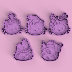 Descargar 14 modelos 3D de Sanrio - Hello Kitty - Kuromi Lovely listados por Selected ...