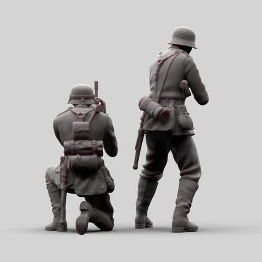 🫡 German Soldiers and Faustpatrone・ STL File for 3D printing・Cults