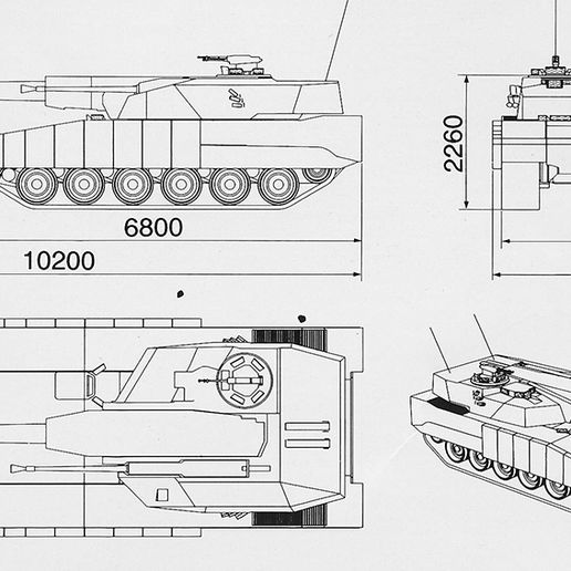 🪖 Stridsvagn 2000 (UDES21) 1:87・Free STL File for ・Cults