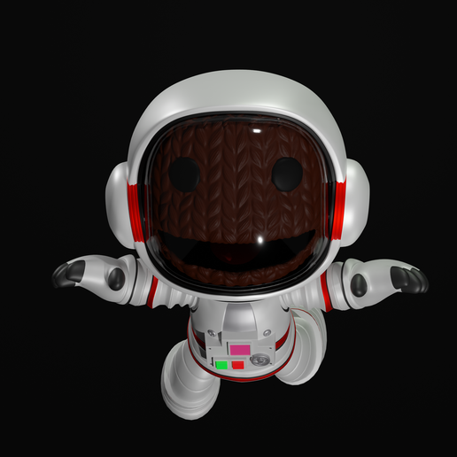 🧑‍🚀 Astronaut Sackboy with moon lamp and 3 more poses・ STL File for 3D ...
