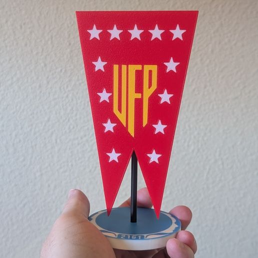🖖 United Federation of Planets Banner Desktop Decoration・Free STL File ...