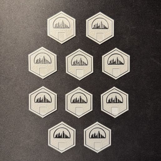 ♟ Terraforming Mars Tiles (Full Set)・ 3MF File for 3D printing・Cults