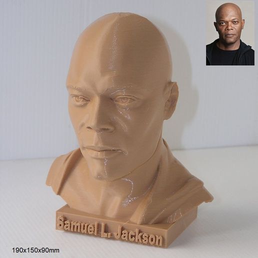 STL file Samuel L. Jackson bust of the American actor famous for his ...
