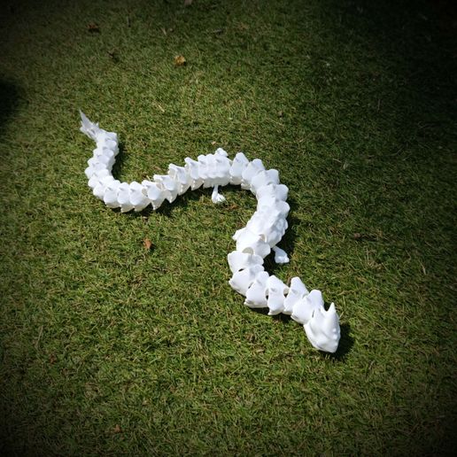🐉 Seashell-style articulated dragon・ STL File for 3D printing・Cults