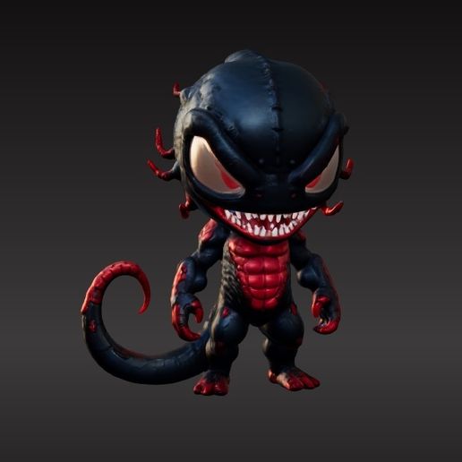 STL file Venom chibi 🦸 ・3D print model to download・Cults