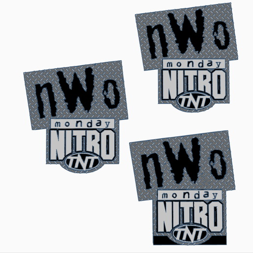 🤼 3x nWo MONDAY NITRO Logo Display by MANIACMANCAVE3D・ STL File for 3D ...