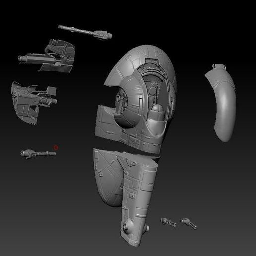 ⭐ STAR WARS .STL Slave One .3D ACTION FIGURE .OBJ KENNER STYLE.・ 3D ...