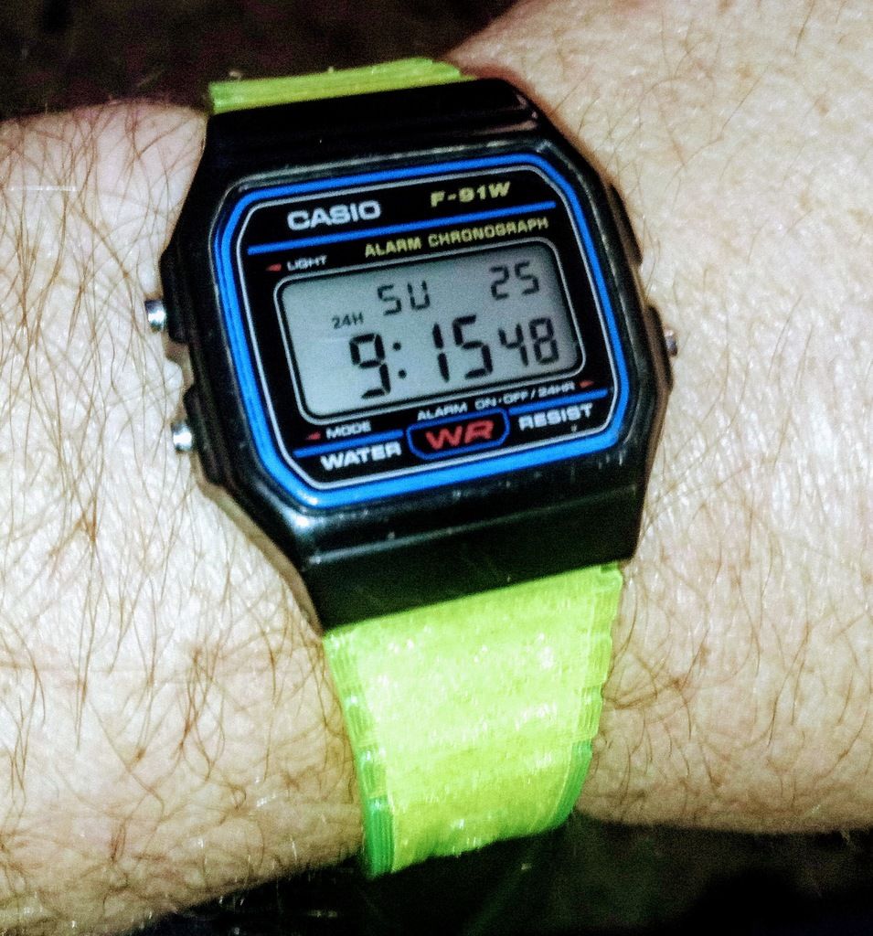 Archivo 3D Correa de reloj CASIO F-91W - Estilo original・Objeto imprimible en 3D para descargar ...