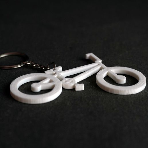 🗝️ Premium BMX Keychain [Minimalist Design]・ STL File for ・Cults