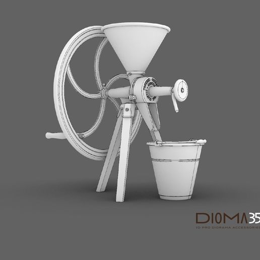 🌽 Hofherr-Schrantz Corn Grinder 1920-1940 Era (1/35)・ STL File for 3D ...