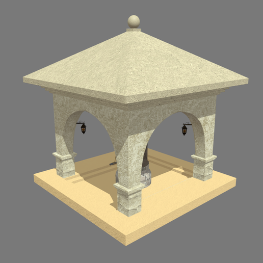 🚰 Water Well Structure・ STL File for 3D printing・Cults
