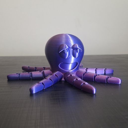 🐙 Articulated Octopus - no support・ STL File for 3D printing・Cults
