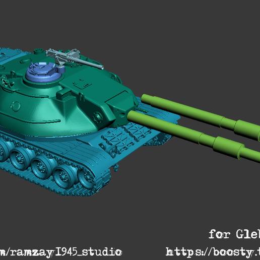 🪖 XM66F American experimental tank 1:100・Free STL File for 3D printing ...