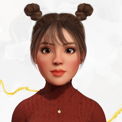 3D file Girlfriend stylized toon girl 👧 ・Model to download and 3D print ...