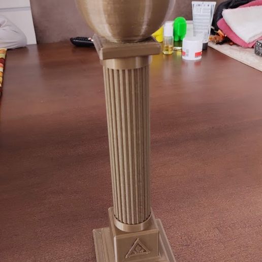 🕍 Masonic column・ STL File for ・Cults