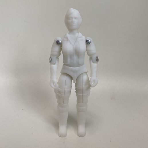 3D printable COVER GIRL // GI Joe // O-Ring Action Figure • made with Form Labs Resin 3D Printer ...