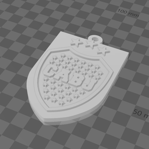 🌃 Boca Juniors 3 Stars Key Chain・Archivo STL Gratis para Impresión 3D・Cults