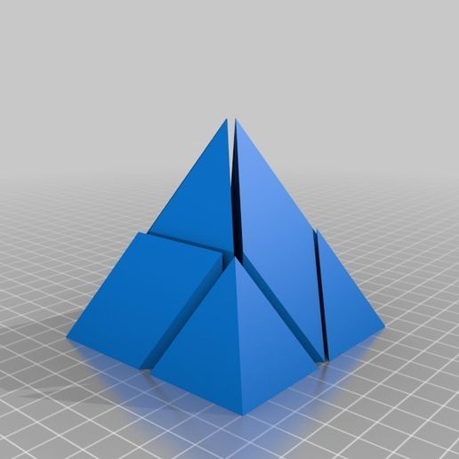 Archivo 3D gratis Tangram 3D en forma de pirámide 👽 ・Modelo de ...