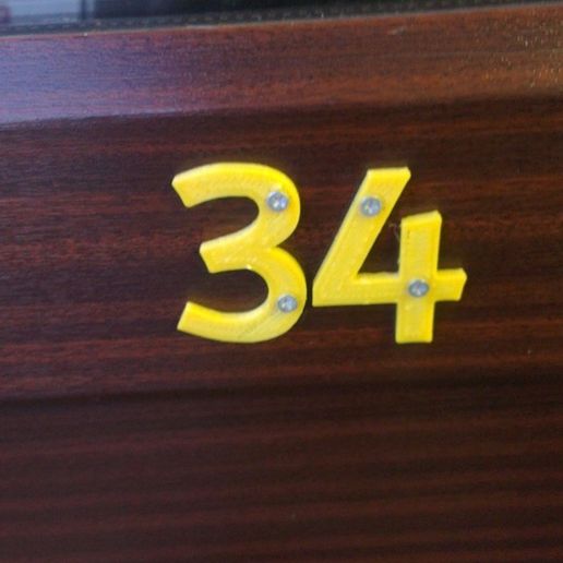 Free 3D file door numbers 🚪 ・Object to download and to 3D print・Cults