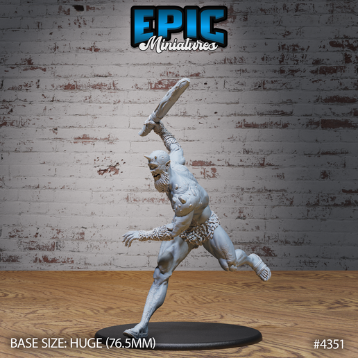 3D file Cyclops Devourer Running ‧ DnD Miniature ‧ Tabletop Miniatures ...