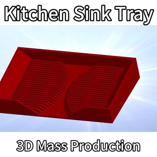 🔪 Kitchen Sink Tray・Free STL File for 3D printing・Cults