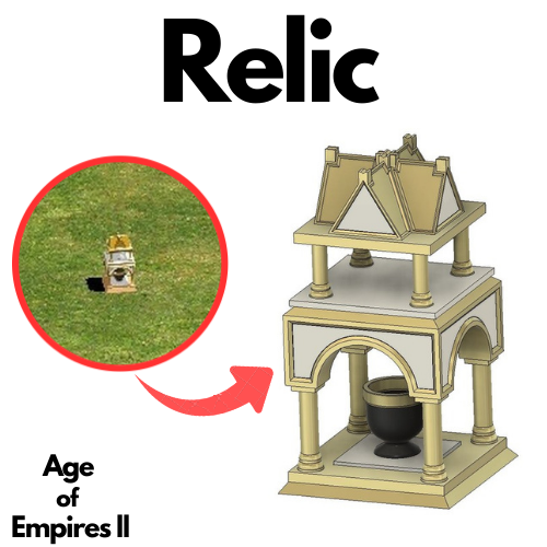 🎲 AOE Relic/Relic Age of Empires 2・ 3D File for 3D printing・Cults