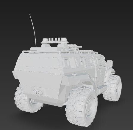 🪖 3D Printable Armored Personnel Carrier – Tactical Military Vehicle ...