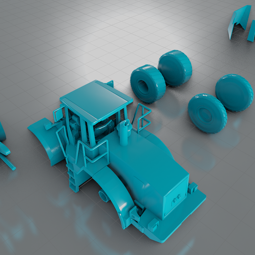 🐛 CATERPILLAR Cat 966 WHEEL LOADER・ STL File for 3D printing・Cults