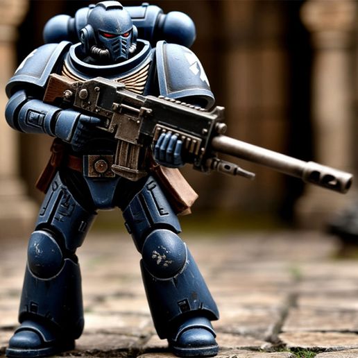 🫡 Assault Terminator "Ultra Paladin" (Sci-Fi miniature 3D)・Free STL ...