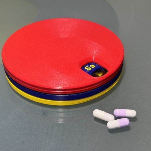 Free STL file magnetic Weekly Pills - 7-day pillbox - Pillsbox 🧲 ・3D ...