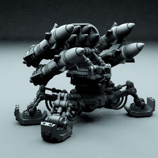 🚀 Mobile Heavy Rocket Launcher - Sci Fi wargame proxy miniature・ 3D ...