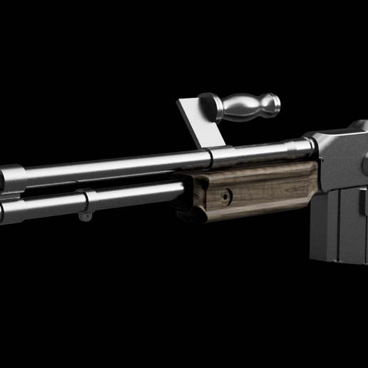 👾 Browning Automatic rifle ( B.A.R) Prop. Trench crusade version・ 3D ...