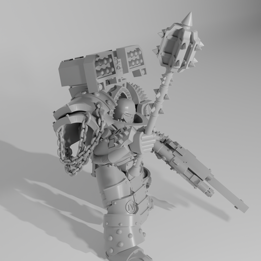 ⚔ IW 4th Legion Chonky Austrian Boss・Free STL File for ・Cults