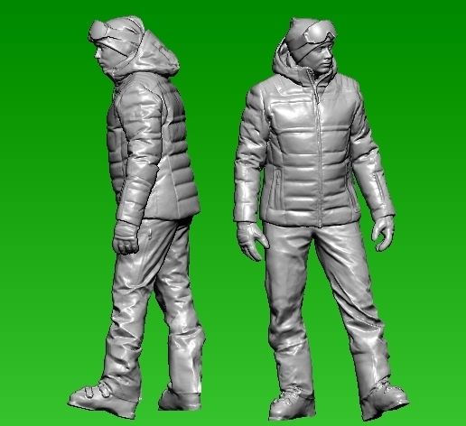 STL file Fashion model wintersports - 3D print 🎨 ・3D printable model to ...