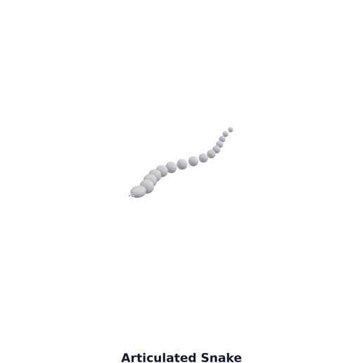 🐍 Articulated Snake - 12-Segment Flexi Print-in-Place STL・ STL File for ...