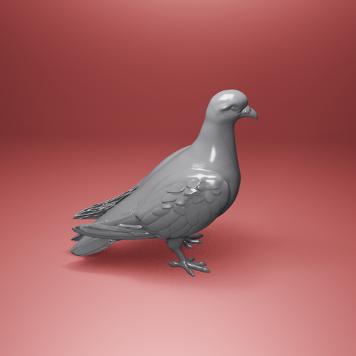 🐦 Realistic Pigeon 3D Model STL - Urban Bird Sculpture for 3D Printing・ STL File for 3D printing ...