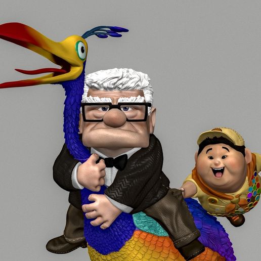 ⬆️ UP Pixar 3D collectible STL diorama・ 3D File for 3D printing・Cults