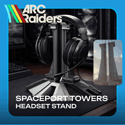 🏗 Spaceport Launch Tower headset stand ARC Raiders・ 3MF File for 3D ...